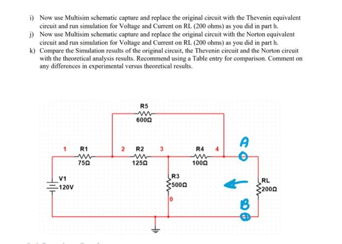 Solved Lab Procedure: Part 1: Verification of Thevenin \& | Chegg.com