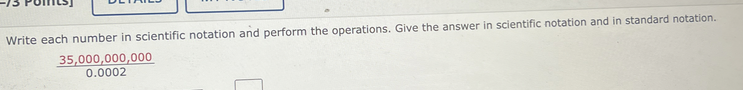 Solved Write each number in scientific notation and perform | Chegg.com