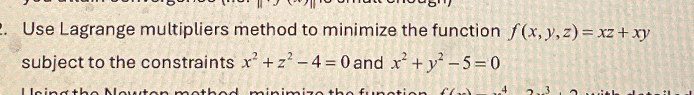 Solved Show at least TWO iterations manually before running | Chegg.com