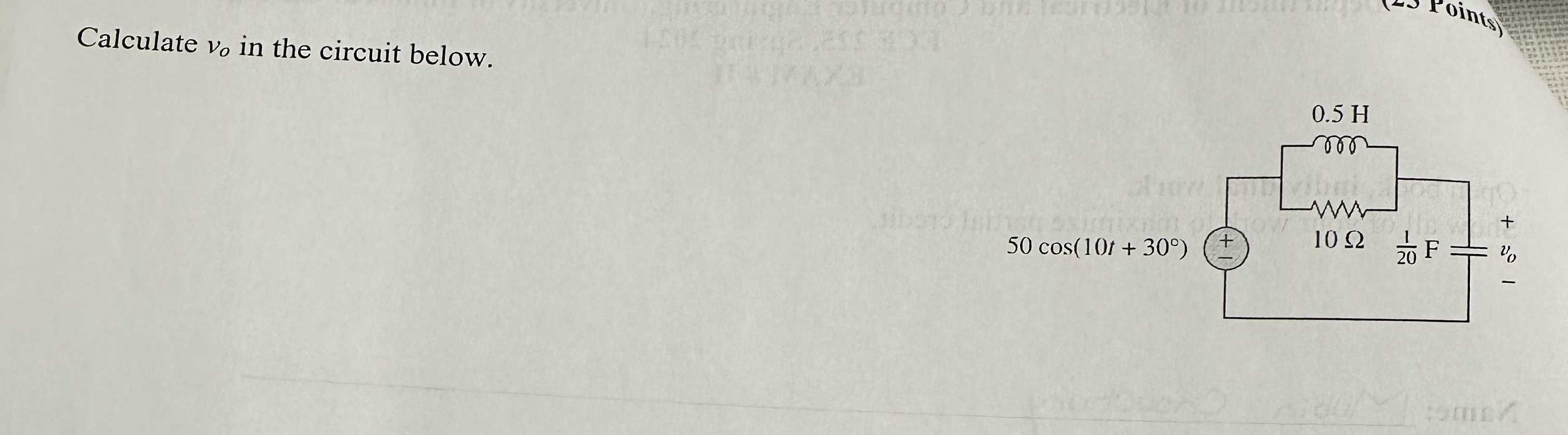 Solved Calculate vo ﻿in the circuit below. | Chegg.com
