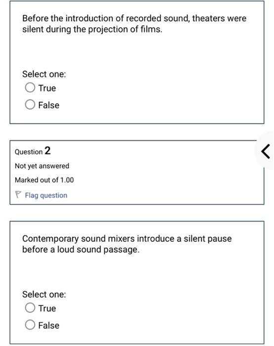 Before the introduction of recorded sound, theaters | Chegg.com