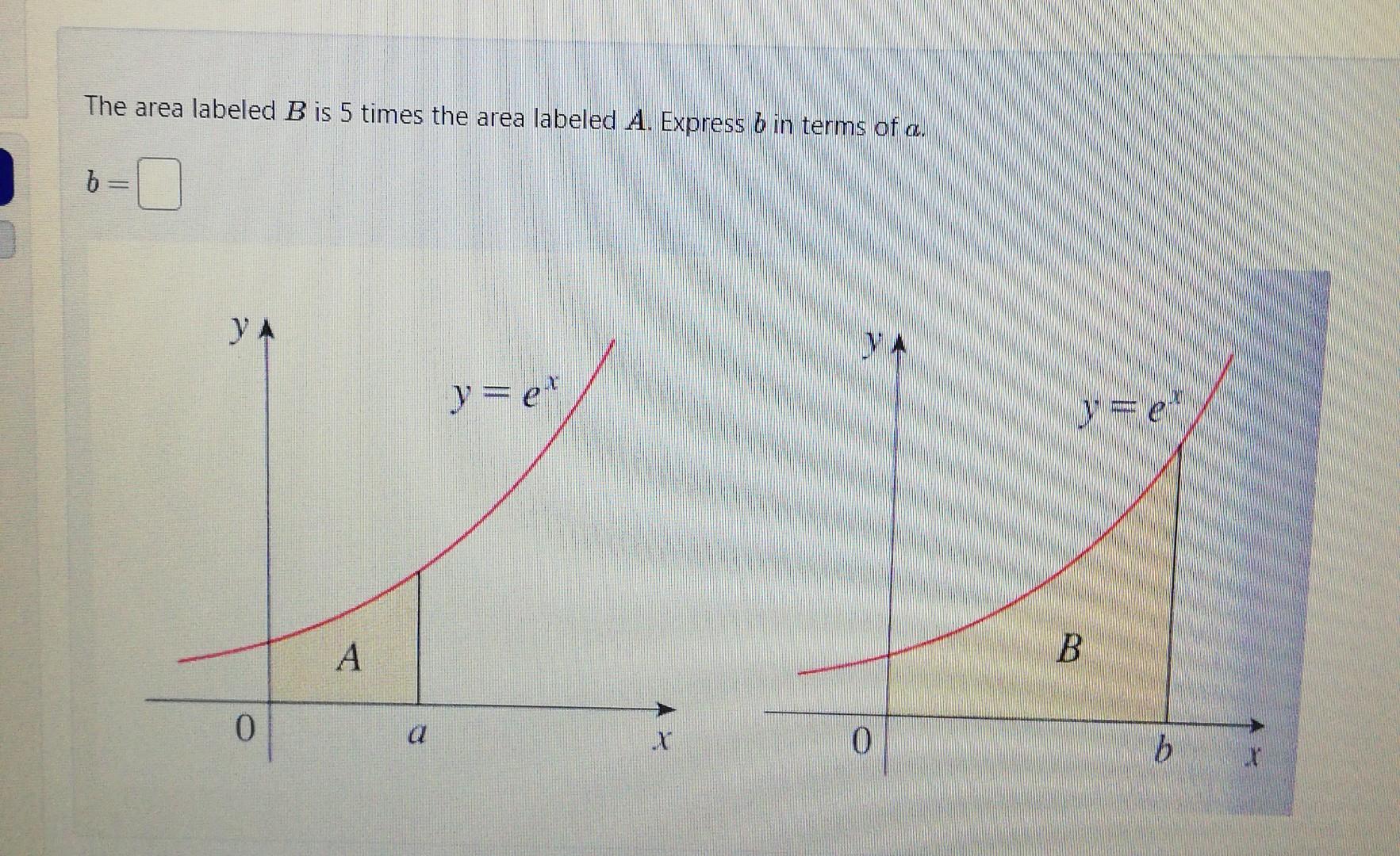 Solved The area labeled B is 5 times the area labeled A. | Chegg.com