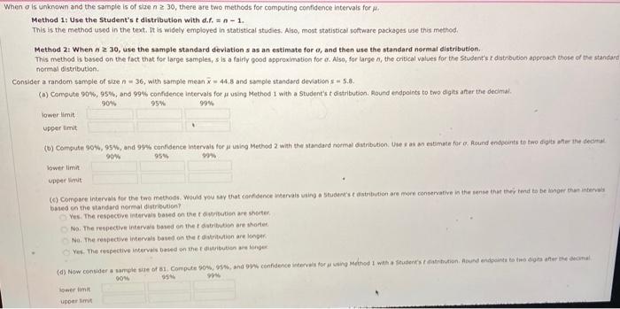 Solved What are the degrees of freedom for Student's t | Chegg.com
