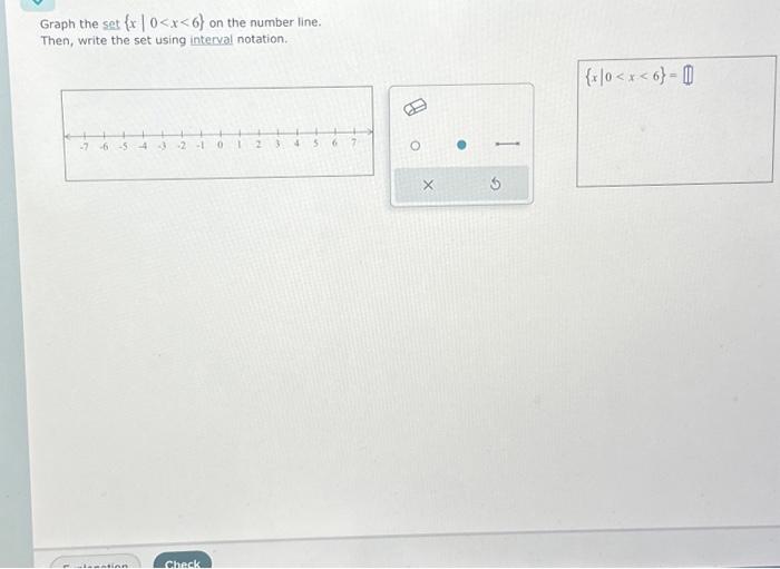 Solved Graph the set {x∣0 | Chegg.com
