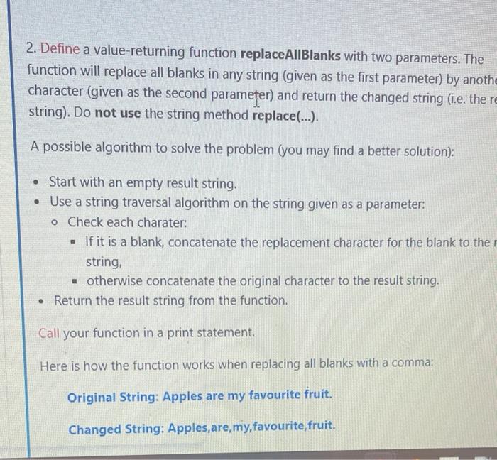 Solved For your code use only one file 1. Define a void | Chegg.com