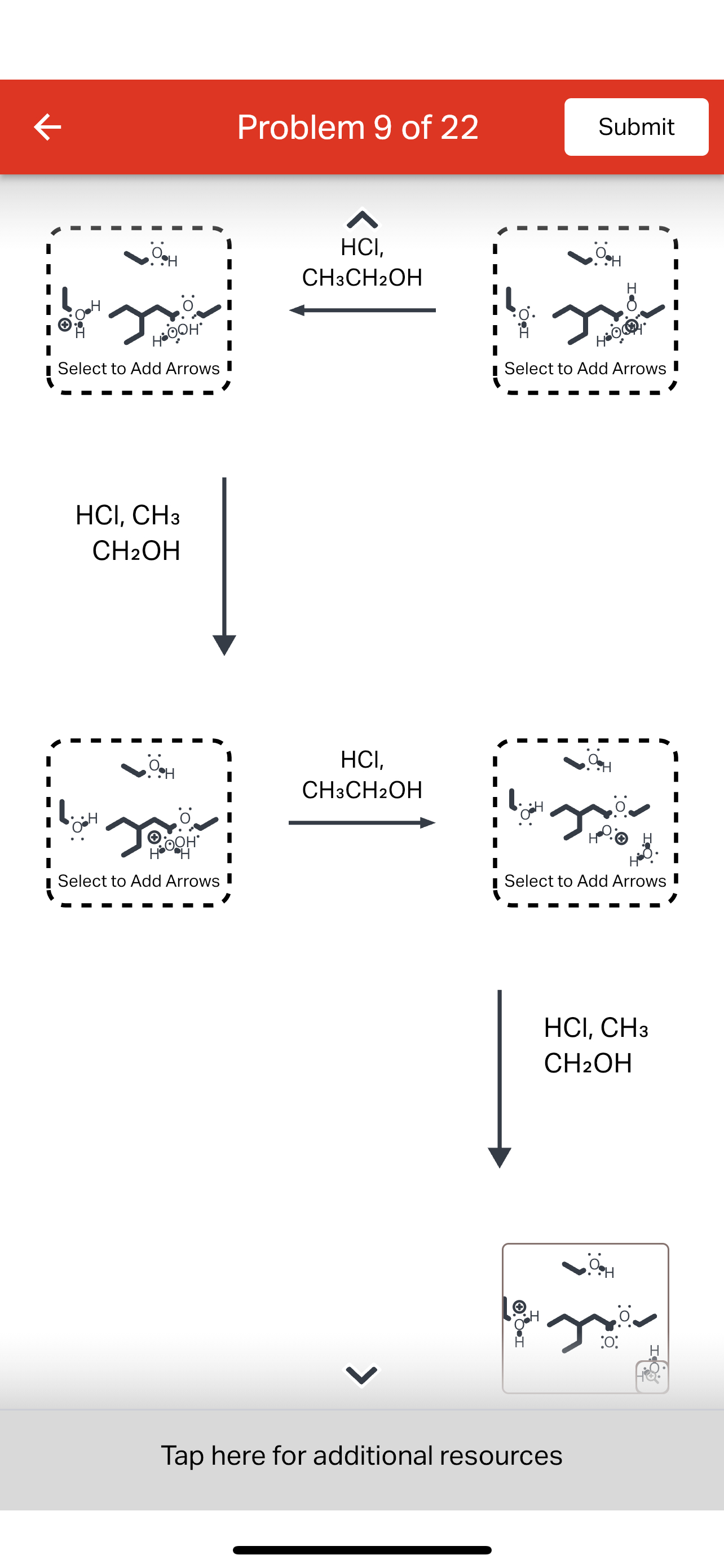 Solved HCl,CH3CH2OHSelect to Add | Chegg.com