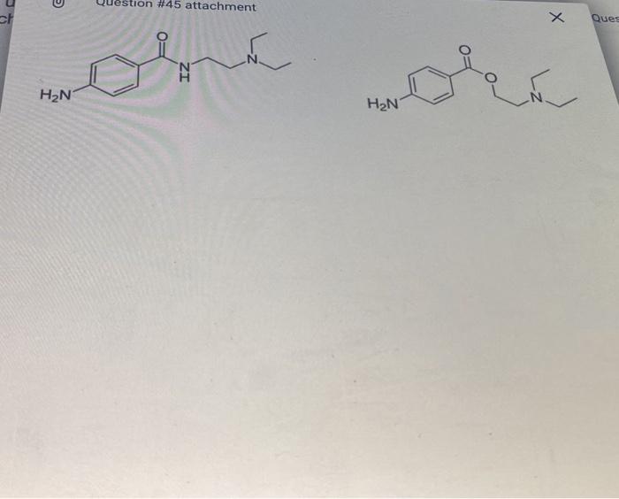 Solved Both Procainamide and Procaine are used for the | Chegg.com