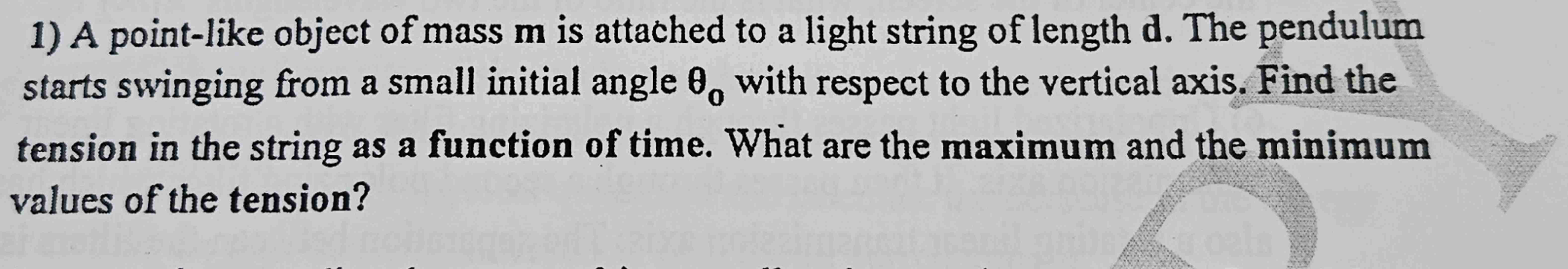 Solved A point-like object of mass m ﻿is attached to a light | Chegg.com