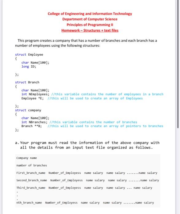 Solved College of Engineering and Information Technology | Chegg.com
