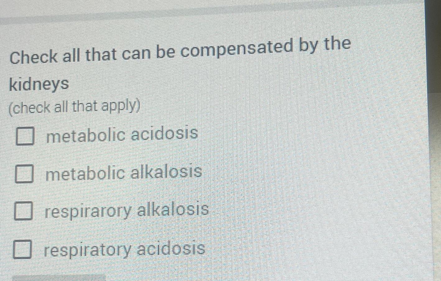 Solved Check all that can be compensated by the | Chegg.com