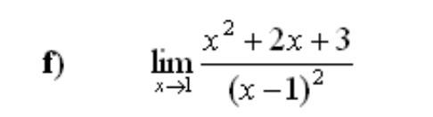 Solved f) limx→1(x−1)2x2+2x+3 | Chegg.com