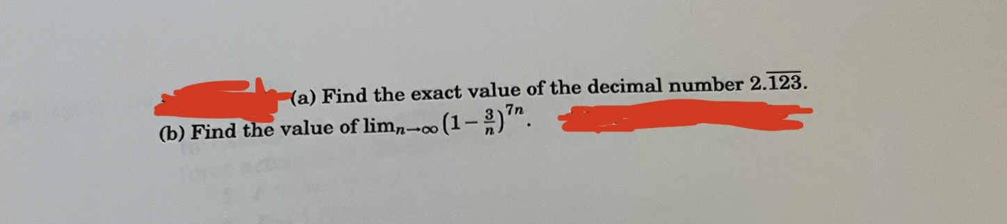 Solved (a) ﻿Find the exact value of the decimal number | Chegg.com