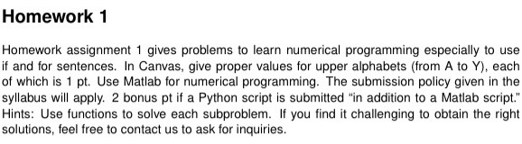 Solved Homework 1 Homework Assignment 1 Gives Problems To
