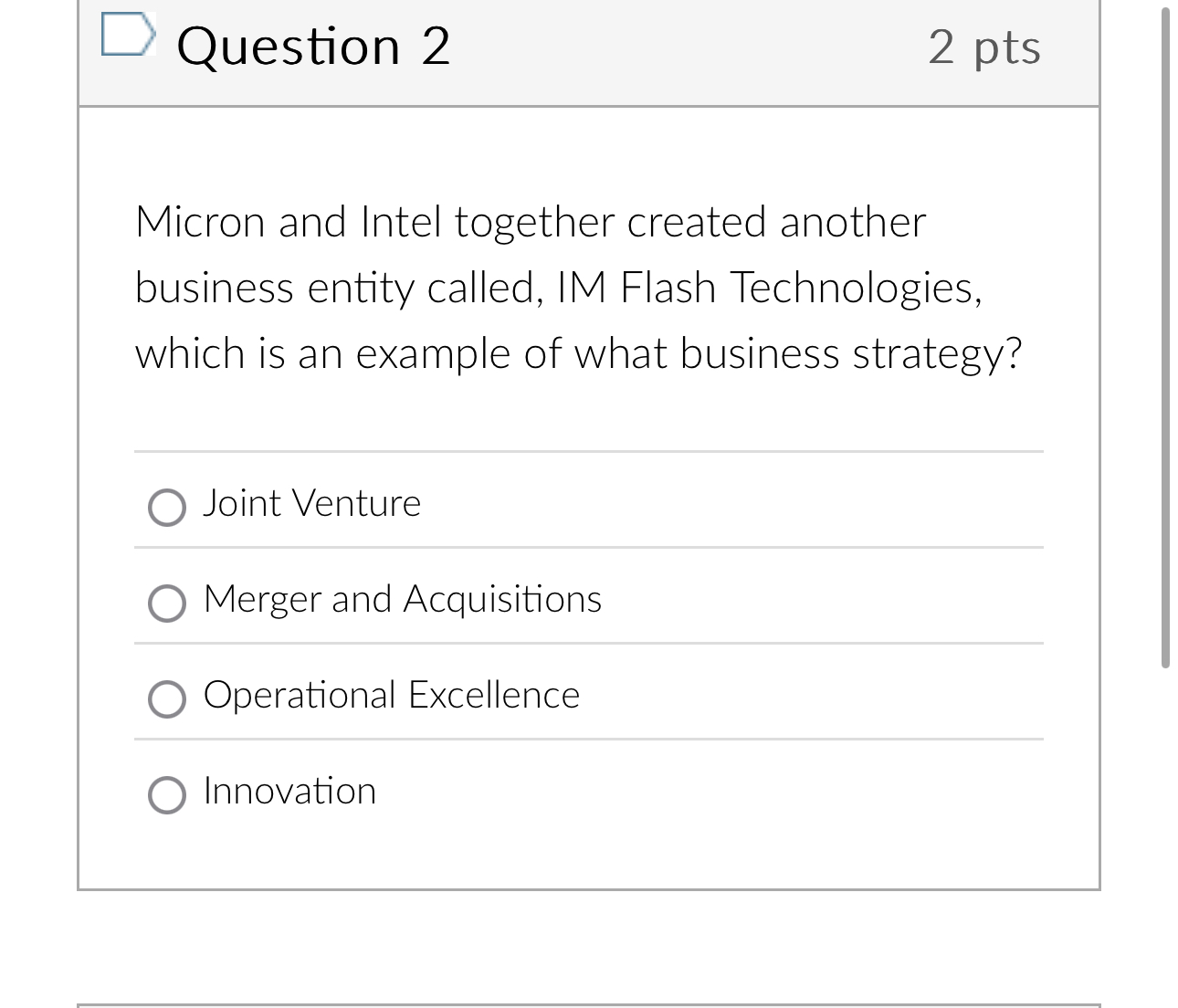 Solved Question 22 ﻿ptsMicron and Intel together created | Chegg.com