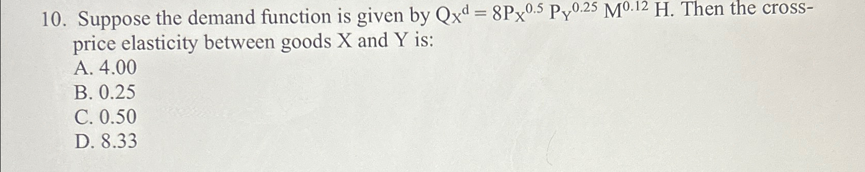 Solved Suppose the demand function is given by | Chegg.com