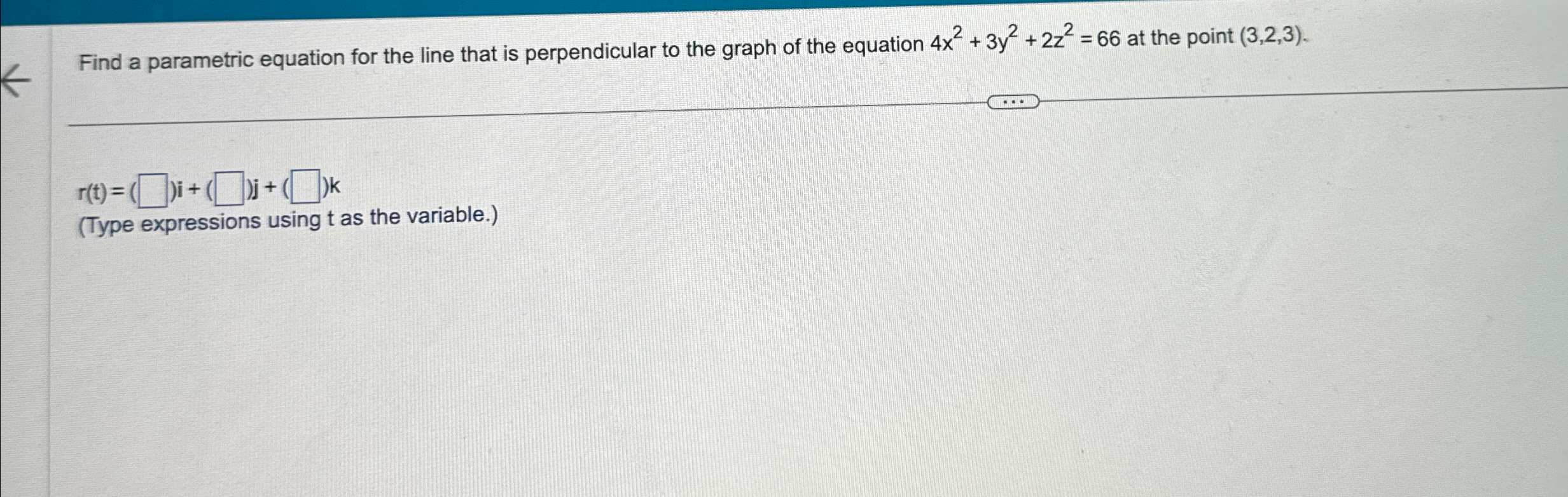 Solved Find a parametric equation for the line that is | Chegg.com