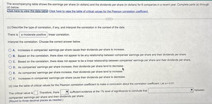 Solved (a) Display the data in a scatter plot. Choose the | Chegg.com