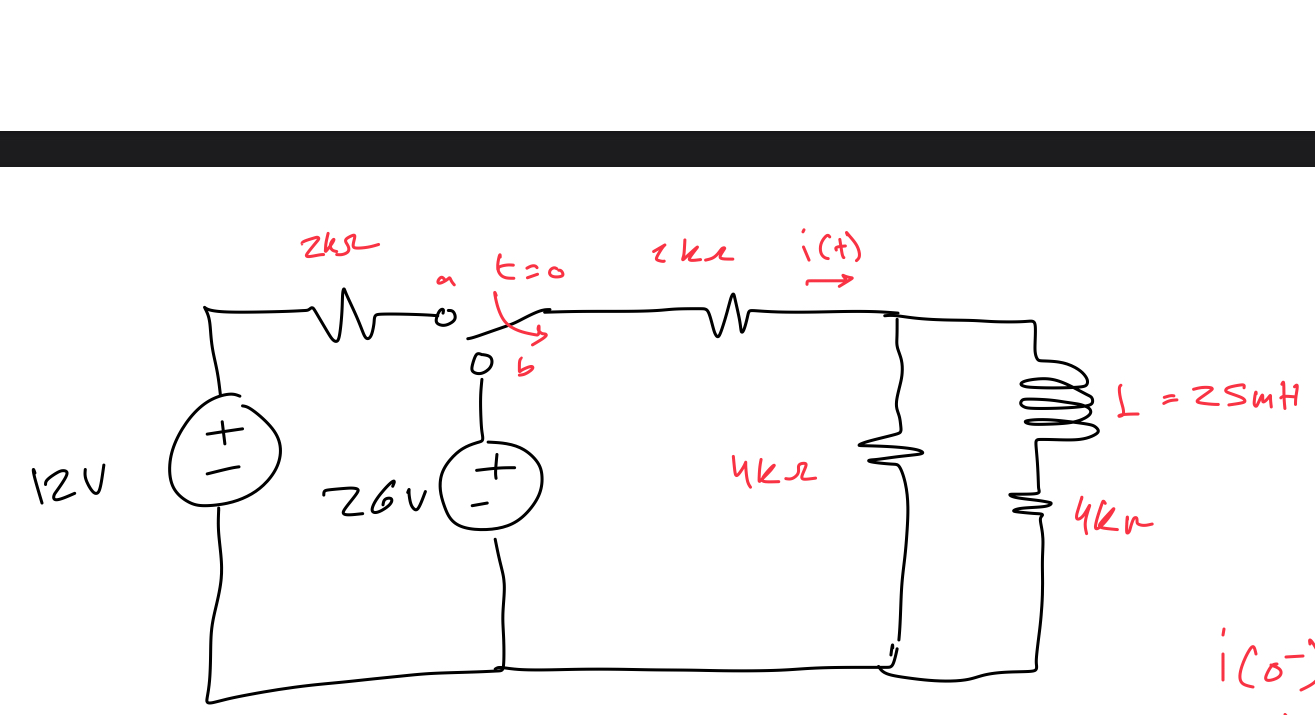 Solved Find an expression i(t) ﻿for all t 3 0 ﻿and plot it | Chegg.com