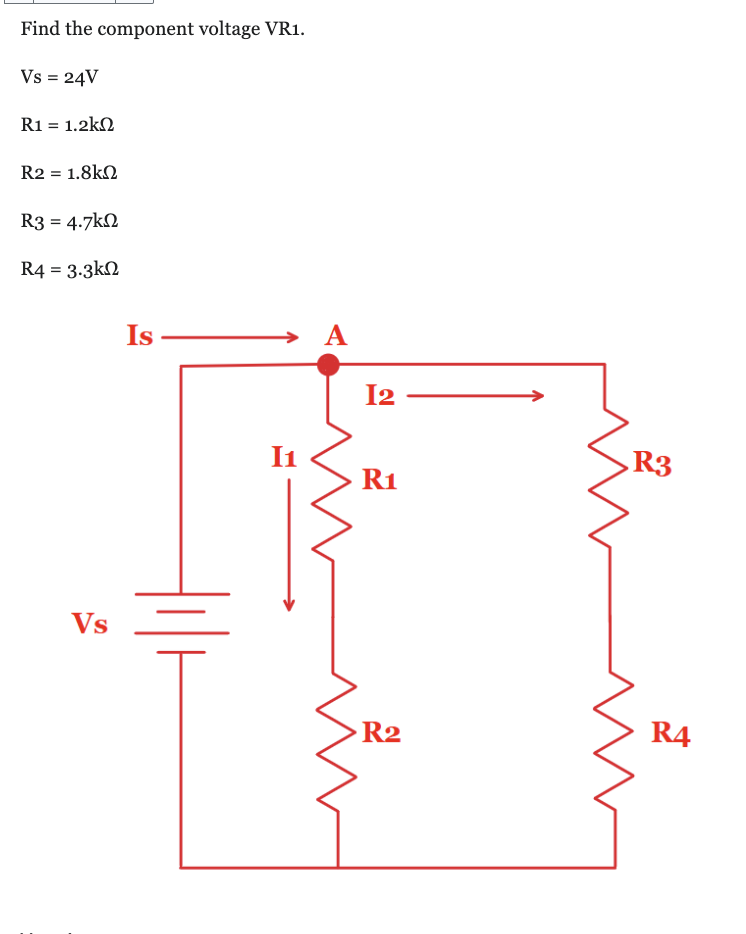 Solved Find the component voltage | Chegg.com