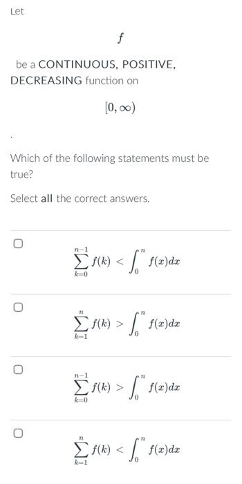 Solved Which of the following statements must be true? | Chegg.com