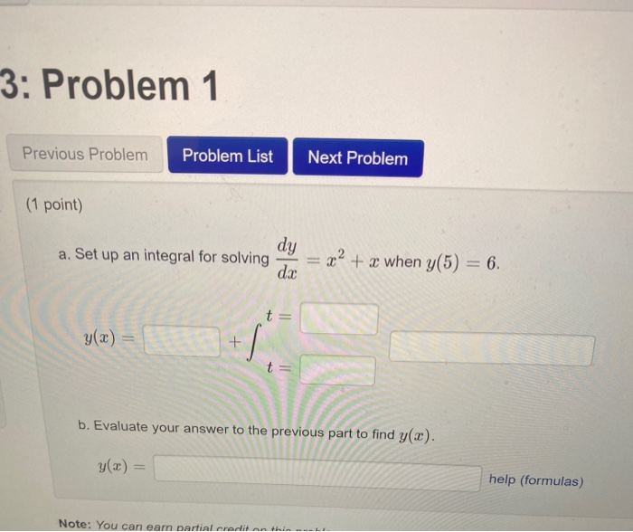 Solved 3: Problem 1 Previous Problem Problem List Next | Chegg.com