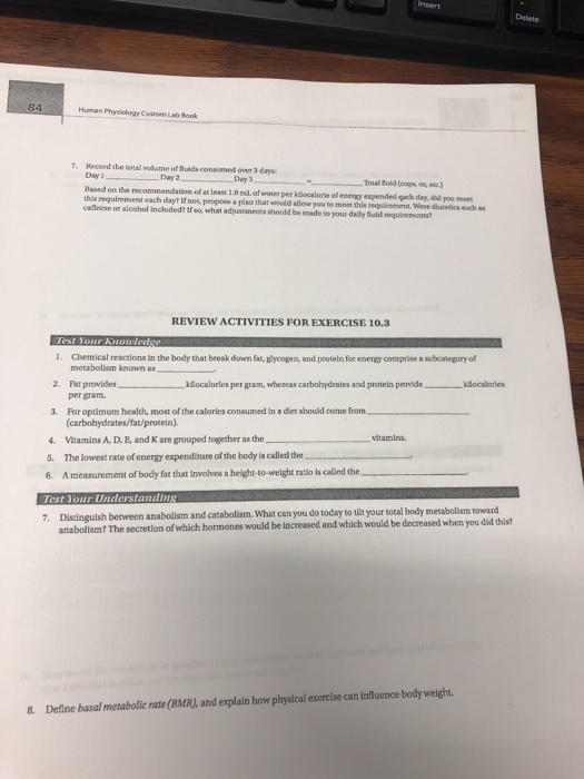 Solved Name Date Section Laboratory Report DATA FROM | Chegg.com