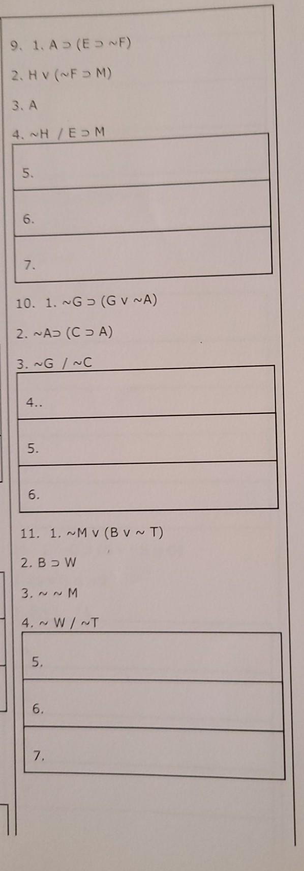 Solved Logic Natural Deduction Homework 4 Complete the | Chegg.com