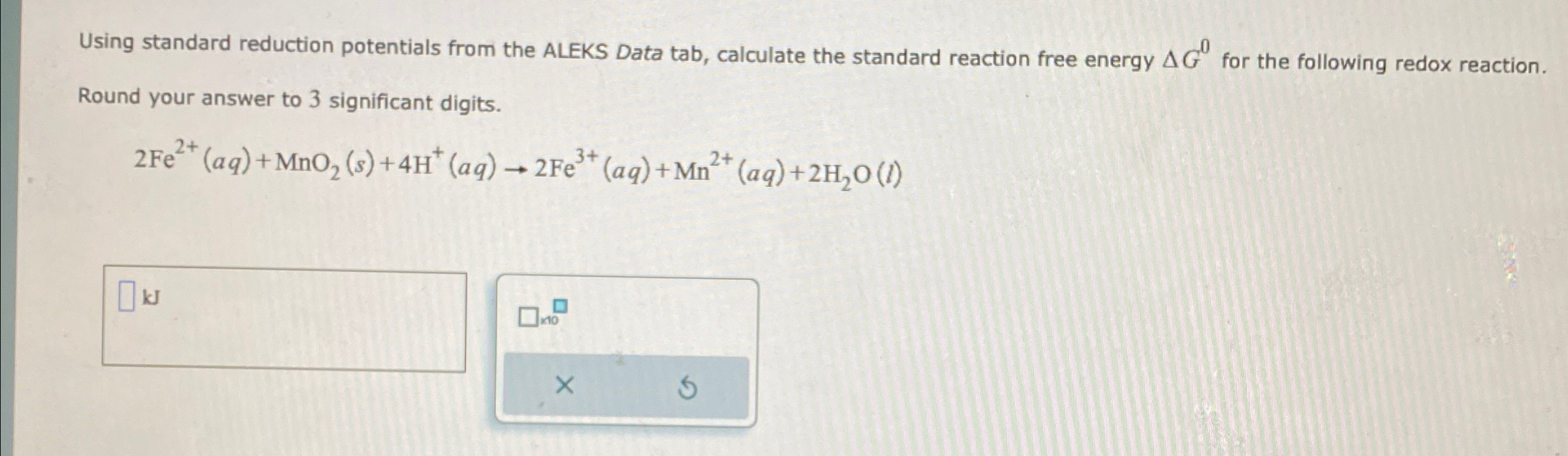 Solved Using standard reduction potentials from the ALEKS | Chegg.com