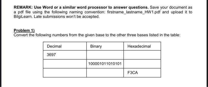 Solved REMARK: Use Word or a similar word processor to | Chegg.com