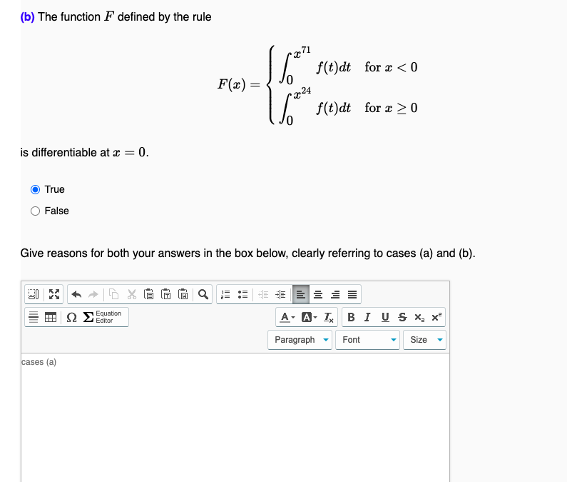 Solved B the Function F defined By The