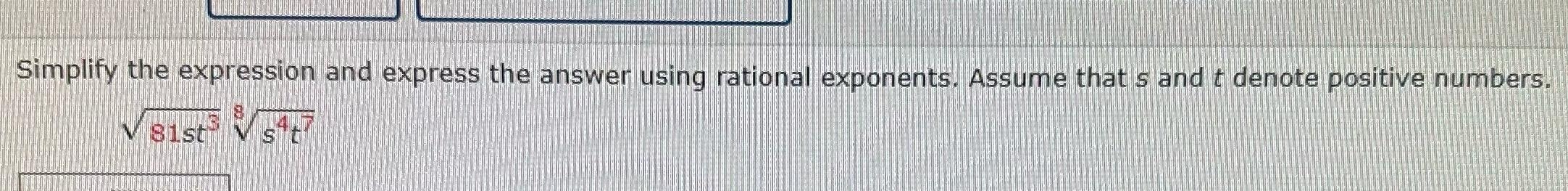 Solved Simplify the expression and express the answer using | Chegg.com