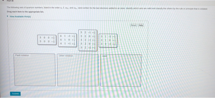 Solved Part A Classify each orbital diagram for ground-state | Chegg.com
