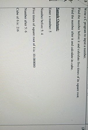 Solved 3 Write a C program to input a number Find the number | Chegg.com