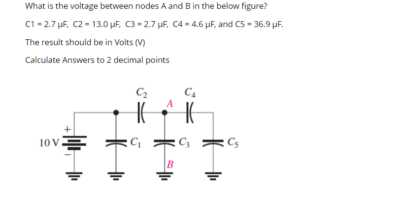 Solved What is ﻿the voltage between nodes A and B in ﻿the | Chegg.com