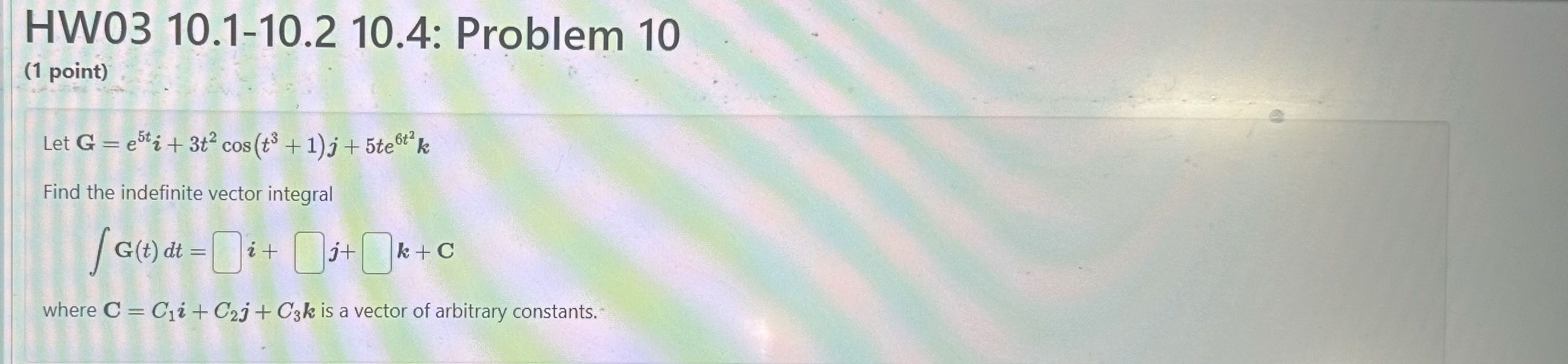 Solved HW03 10.1-10.2 10.4: Problem 10(1 ﻿point)Let | Chegg.com