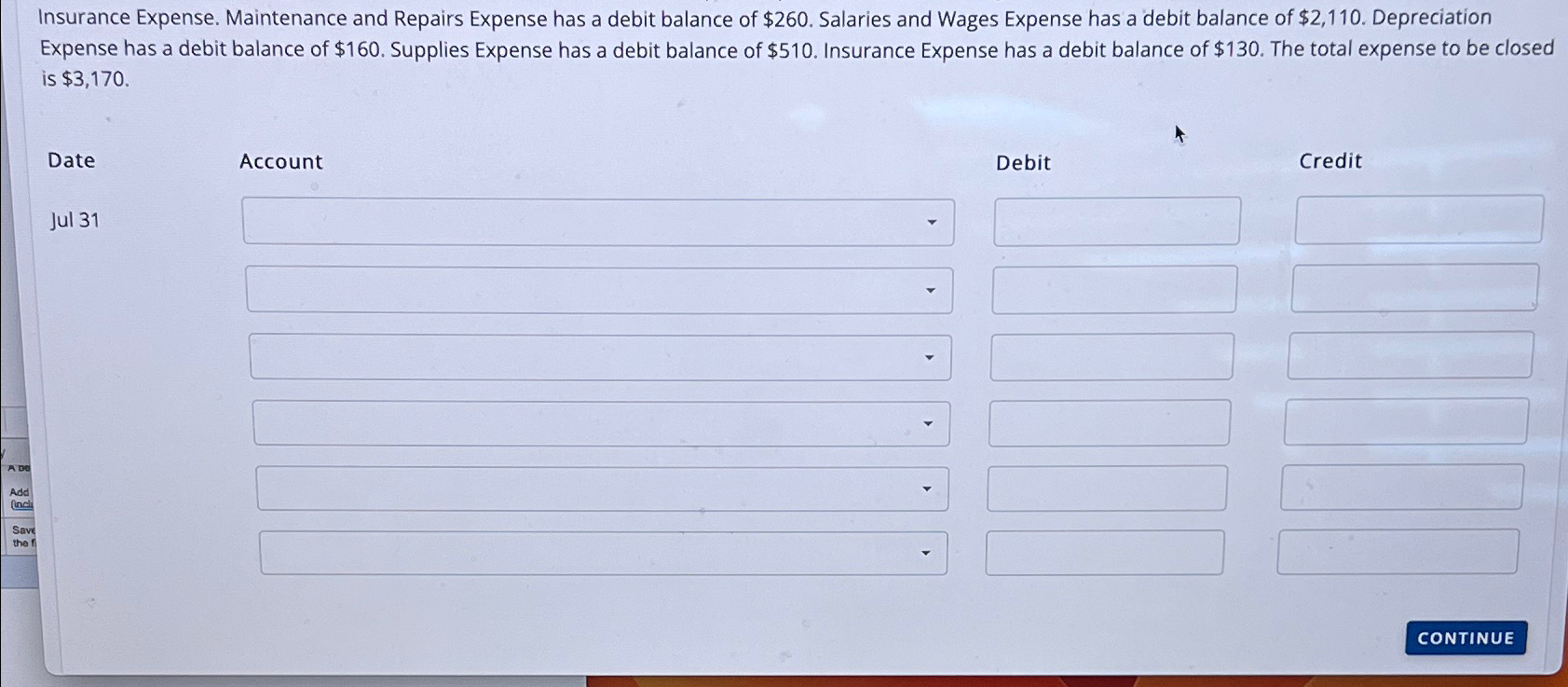 Solved Insurance Expense. Maintenance and Repairs Expense | Chegg.com