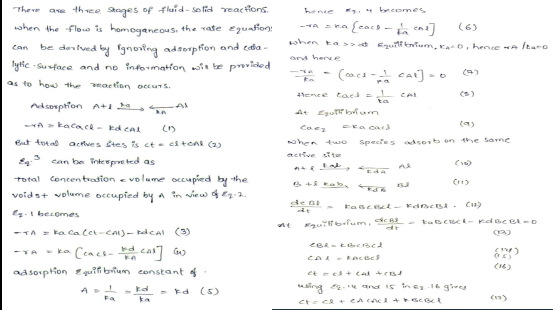 Solved There are three stages of fluid-solid reactions. | Chegg.com