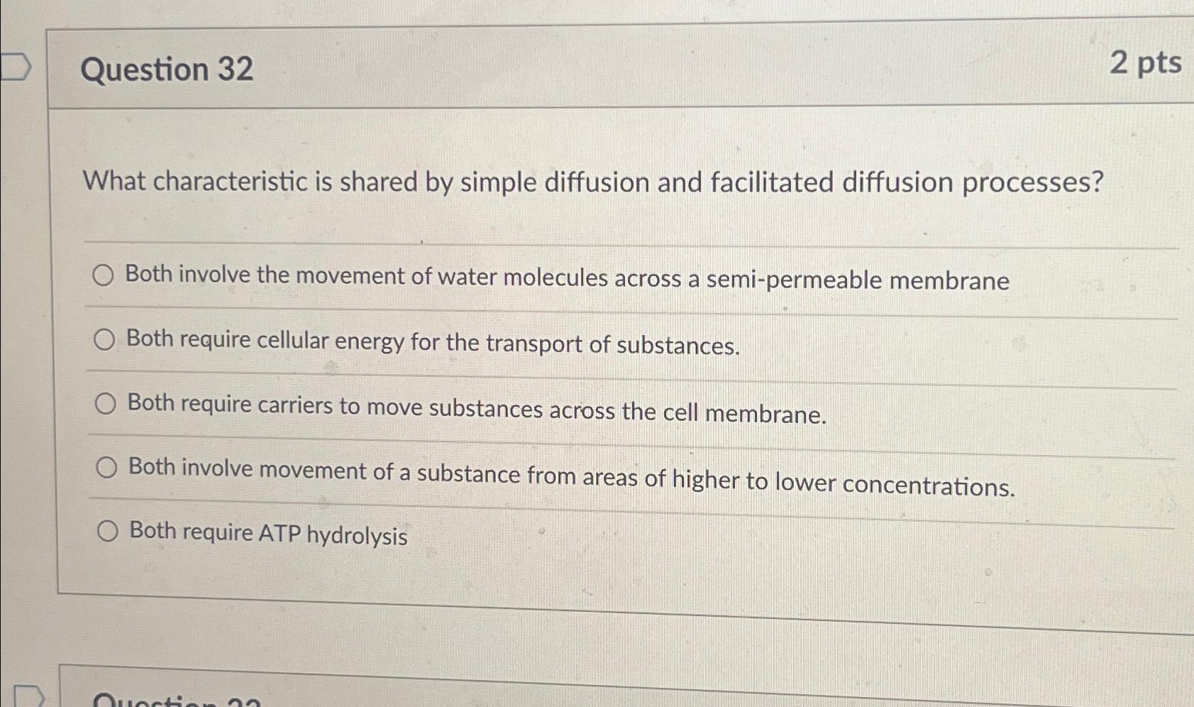 Solved Question 322 ﻿ptsWhat characteristic is shared by | Chegg.com