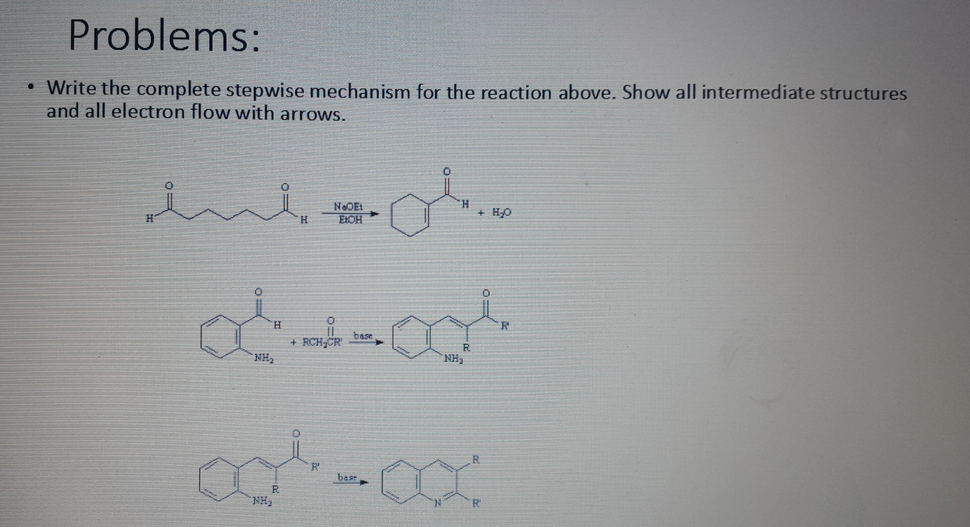 Solved Problems:Write the complete stepwise mechanism for | Chegg.com