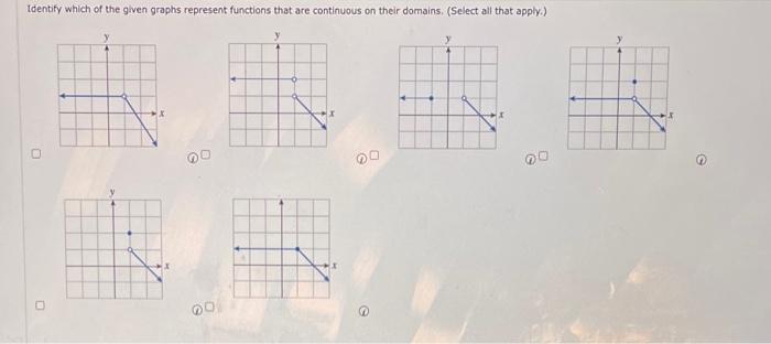 Solved Identify Which Of The Given Graphs Represent 