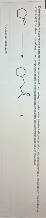 Solved Determine a multi-step route to complete the | Chegg.com