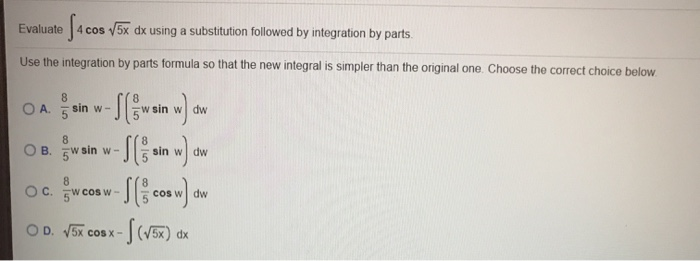 Solved Evaluate ſa cos 15x dx using a substitution followed | Chegg.com