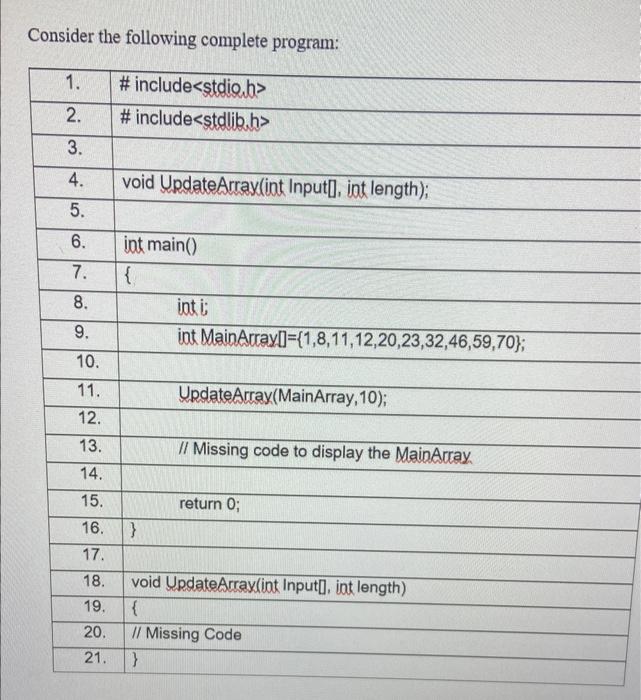 Solved Consider the foll Discuss What is the purpose of | Chegg.com
