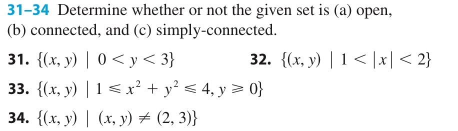 Solved 31-34 ﻿Determine whether or not the given set is (a) | Chegg.com
