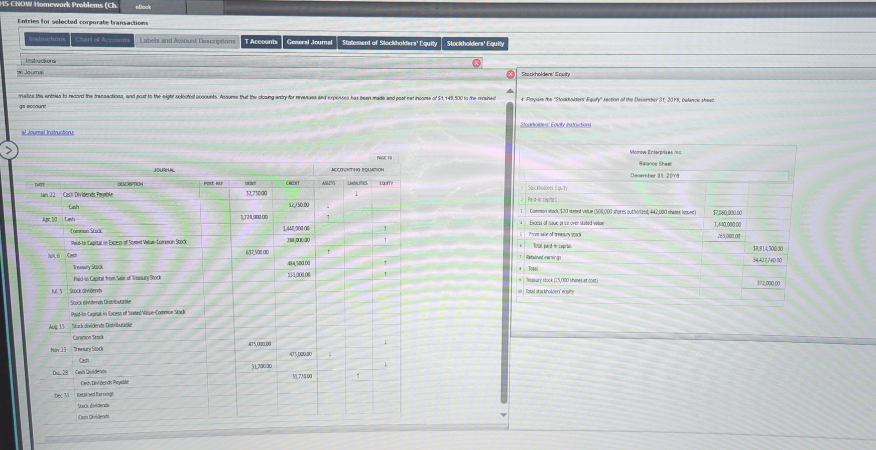 Solved Common stock, $20 ﻿stated value (500,000 ﻿shares | Chegg.com