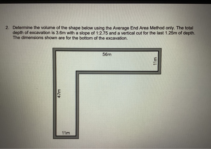 Solved ESTM 1170 Lab # 4 - Volume Calculations Average End | Chegg.com