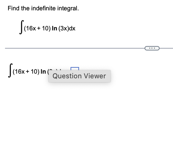 Solved Find the indefinite | Chegg.com