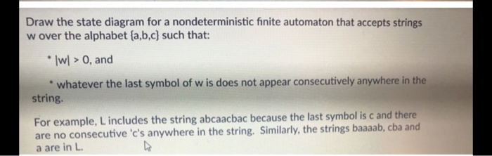 Solved Draw the state diagram for a nondeterministic finite | Chegg.com