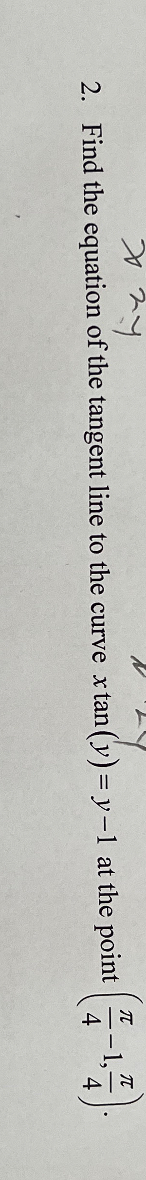 Solved Find the equation of the tangent line to the curve | Chegg.com