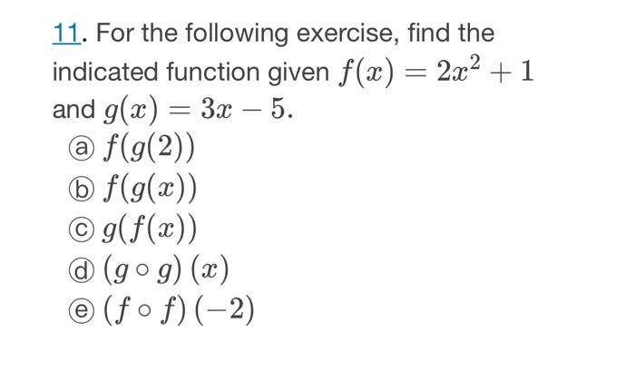 Solved For the following exercises, determine the domain for | Chegg.com